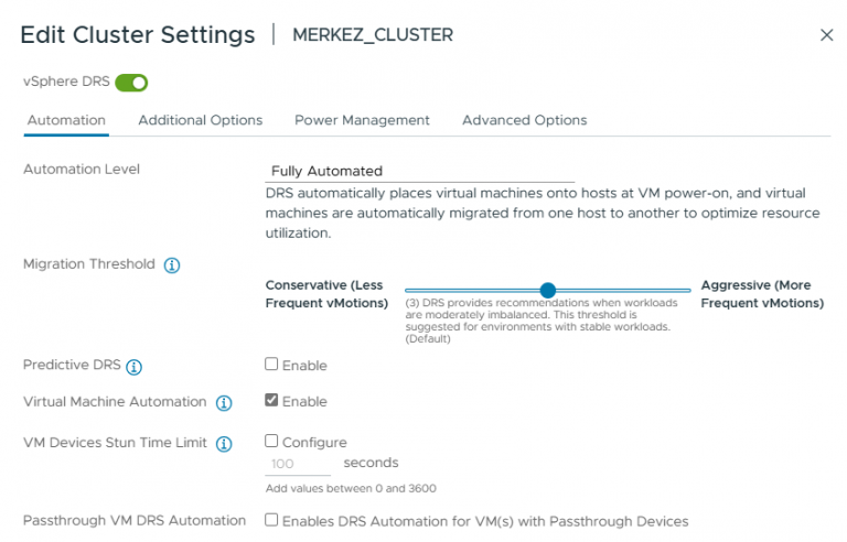 VMware vSphere DRS (Distributed Resource Scheduler) Nedir? - Erdem AYTEK